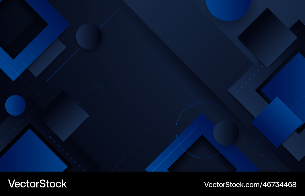 Minimal geometric blue and black colorful light Vector Image