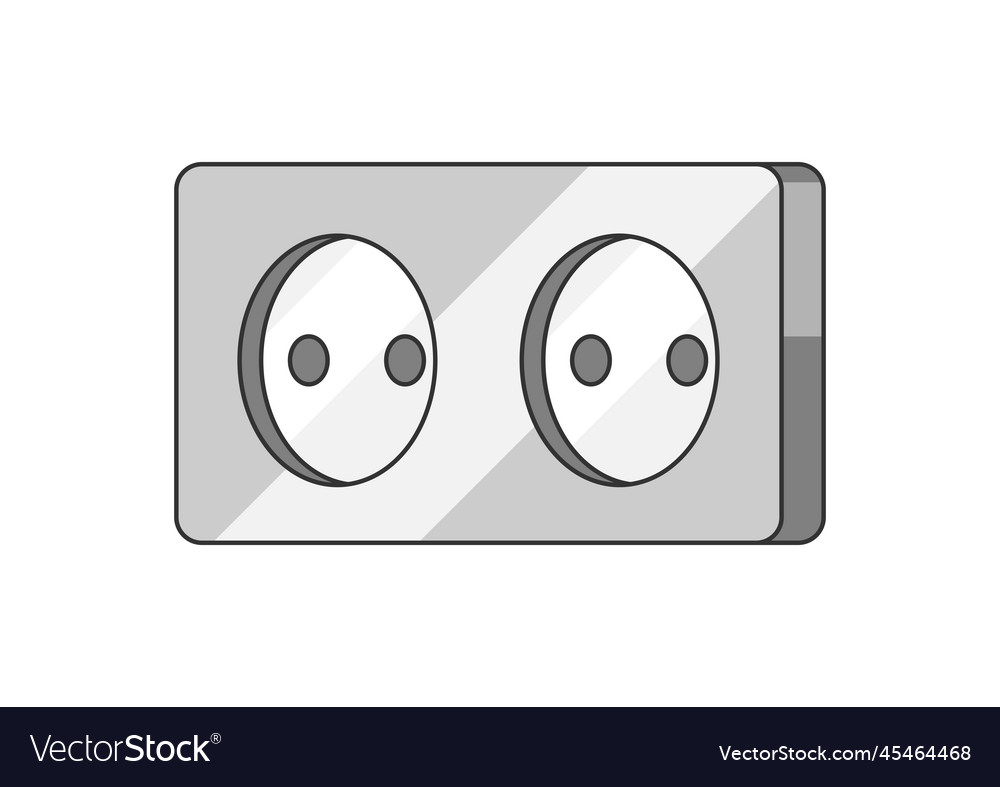 Power socket electrical lighting Royalty Free Vector Image