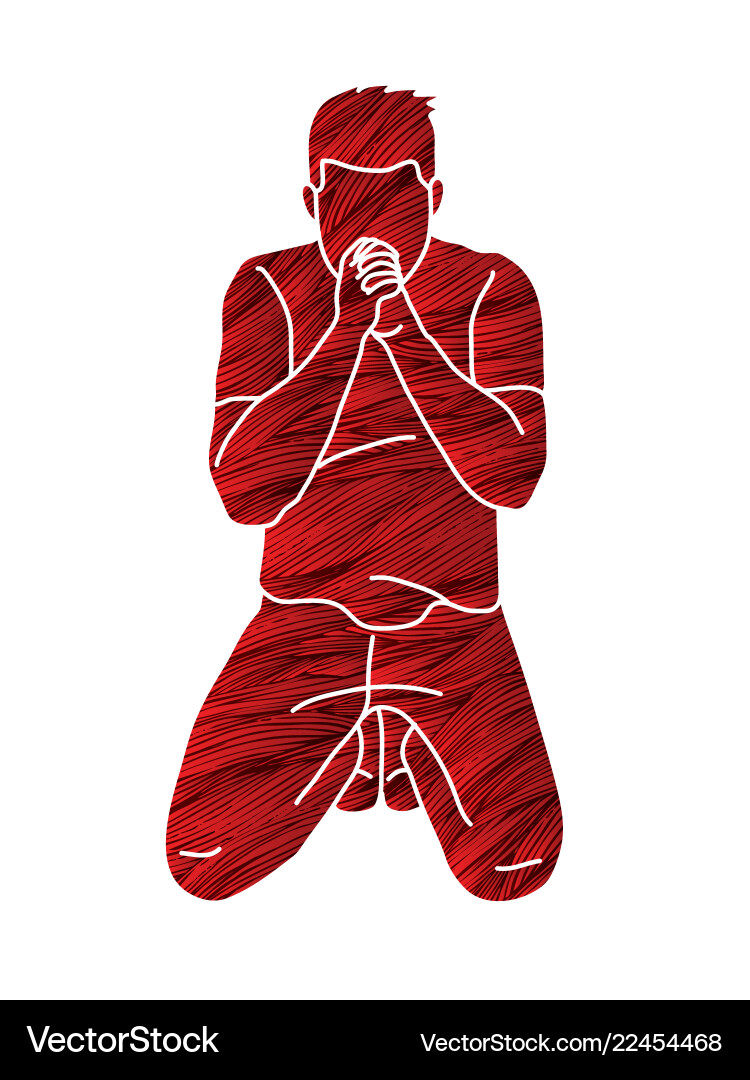 Praise god prayer christian praying Royalty Free Vector