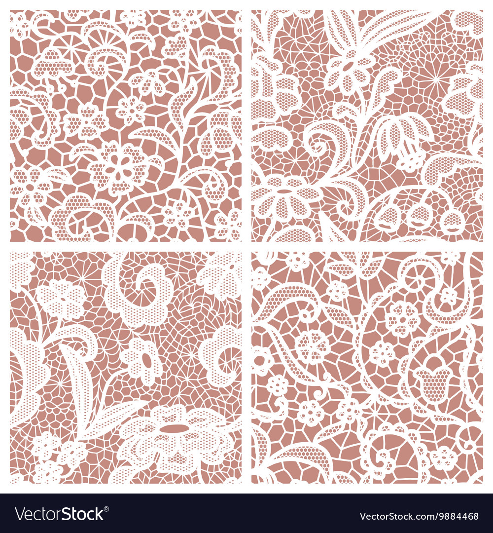 Set lacy patterns Royalty Free Vector Image - VectorStock