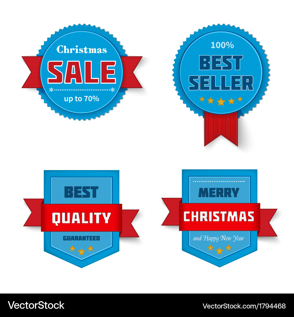 Set of cute badge Royalty Free Vector Image - VectorStock