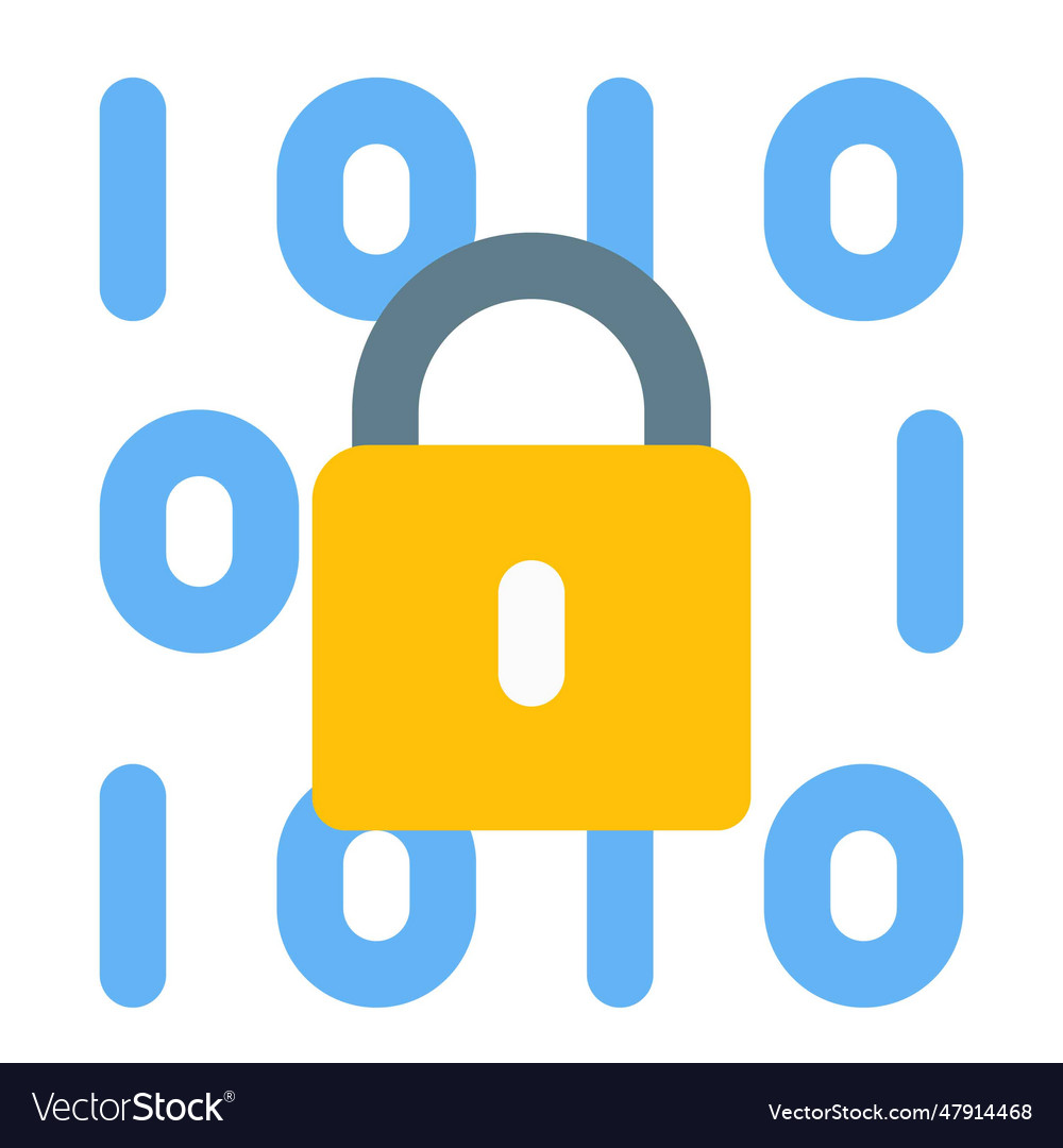 System developed padlock for additional safety Vector Image