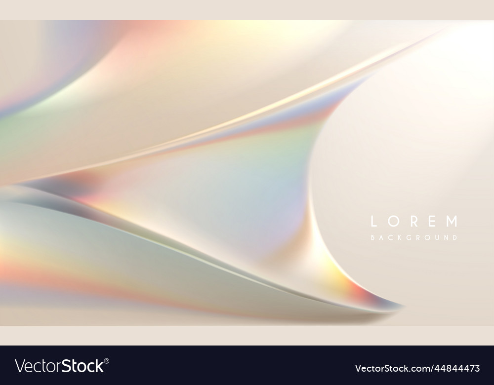 Abstract soft color light refraction background Vector Image