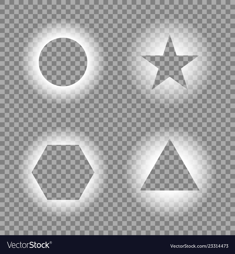 Geometric light effects light frames template Vector Image