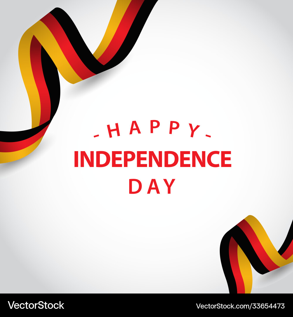 Happy germany independent day template design Vector Image