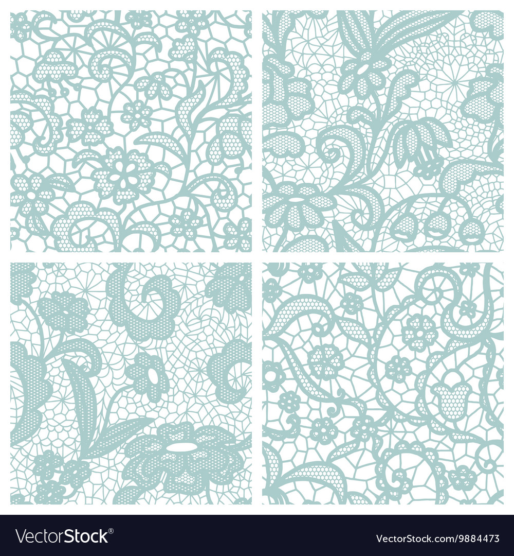 Set lacy patterns Royalty Free Vector Image - VectorStock