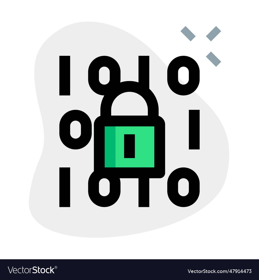 System developed padlock for additional safety Vector Image