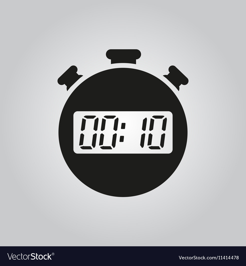 10 seconds minutes stopwatch icon clock Royalty Free Vector 10 seconds minutes stopwatch icon clock Royalty Free Vector