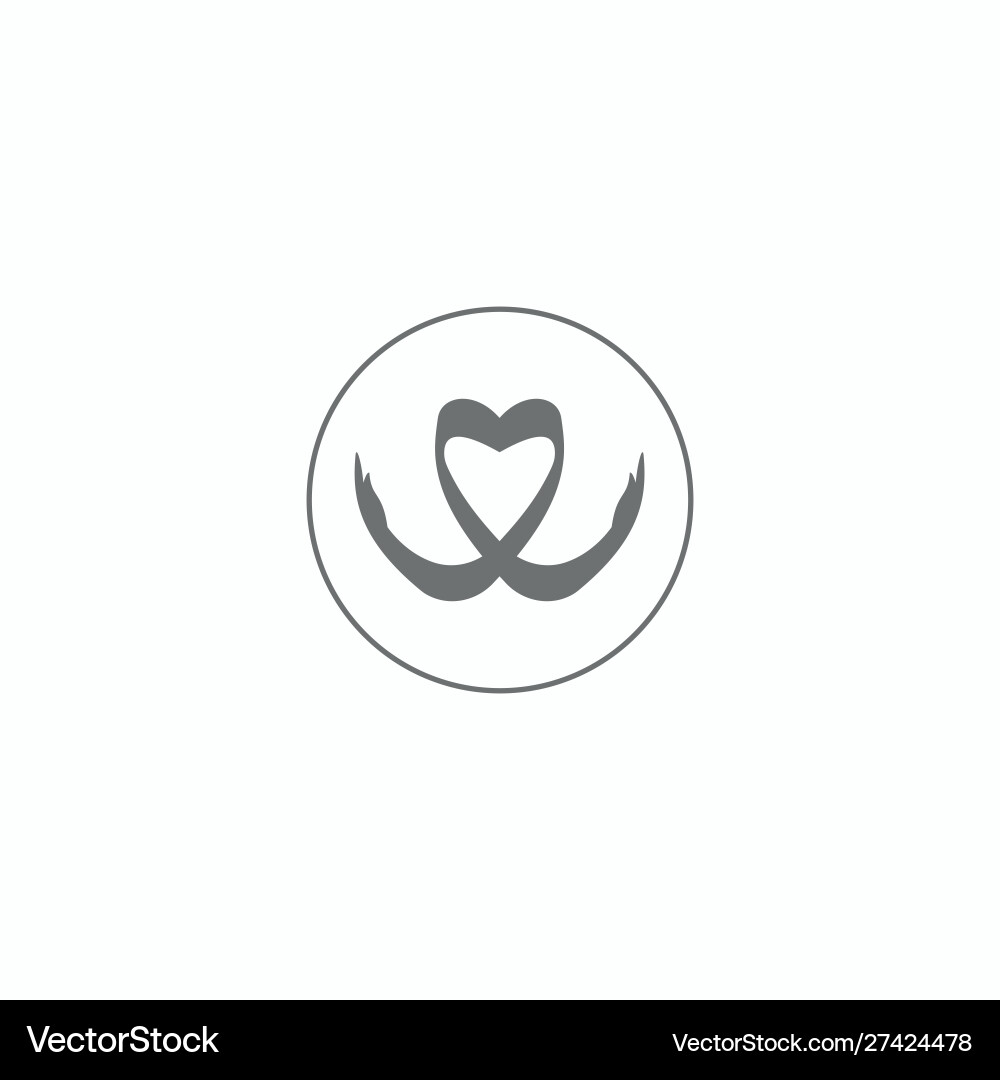 Cancer awareness design logo Royalty Free Vector Image