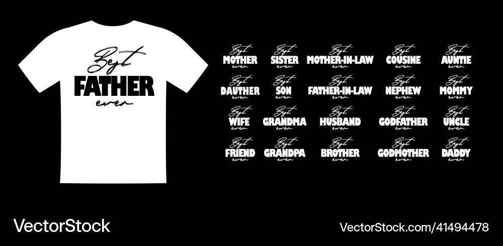 Gift for birthday close relative best father Vector Image