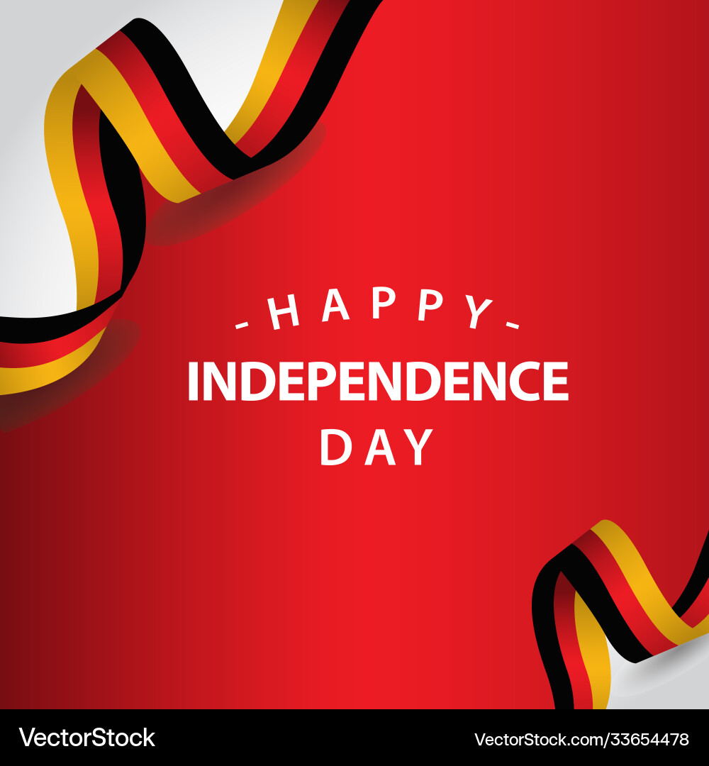 Happy germany independent day template design Vector Image