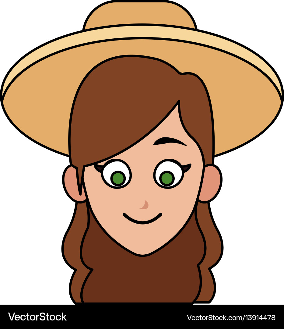 Happy pretty woman icon image Royalty Free Vector Image