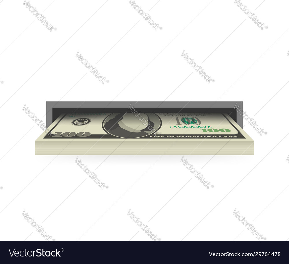 Withdraw money from atm slot stock Royalty Free Vector Image Withdraw money from atm slot stock Royalty Free Vector Image