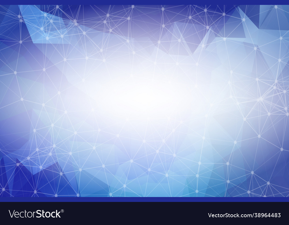 Abstract blue polygonal space background Vector Image
