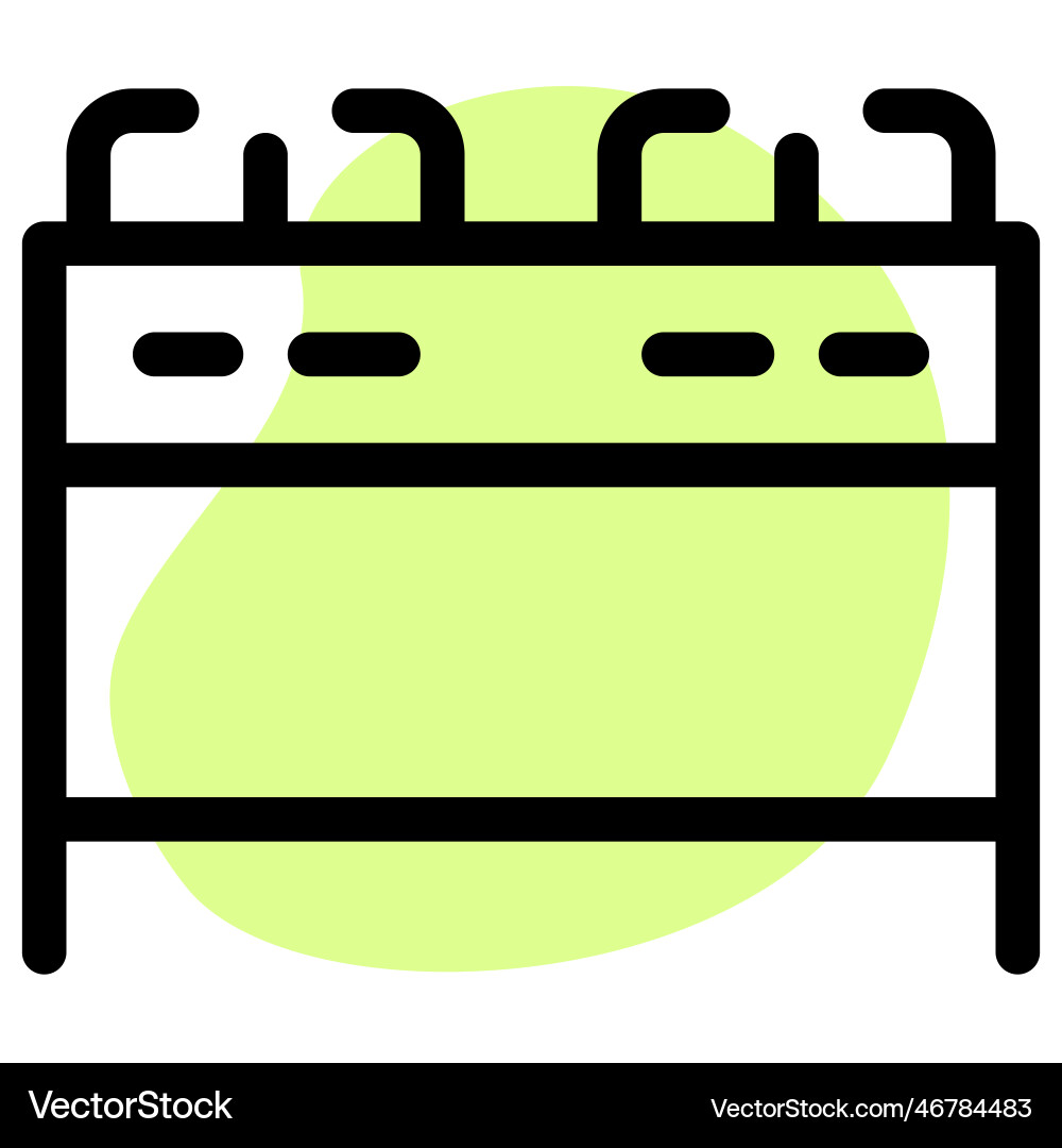 Cooktop gas stove with multiple burners Royalty Free Vector
