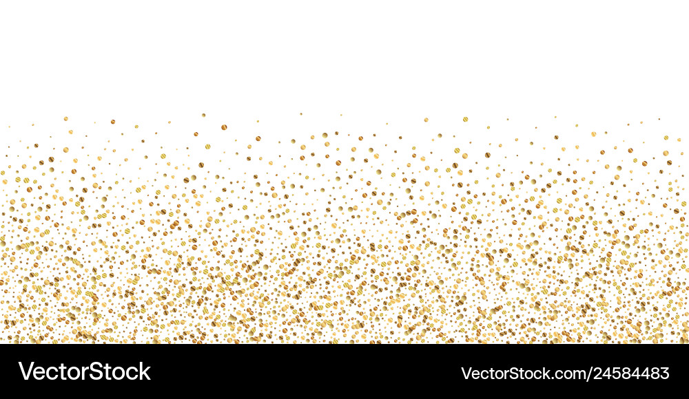 Gold confetti luxury sparkling scattered Vector Image