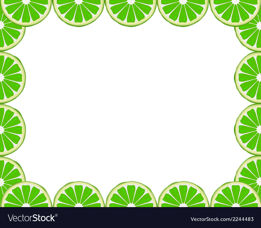 Lime frame Royalty Free Vector Image - VectorStock