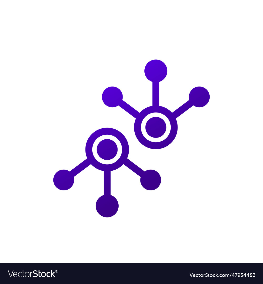 Nodes icon on white Royalty Free Vector Image - VectorStock