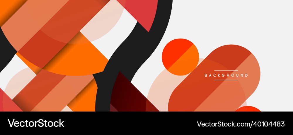 Round geometric shapes lines and circles Vector Image