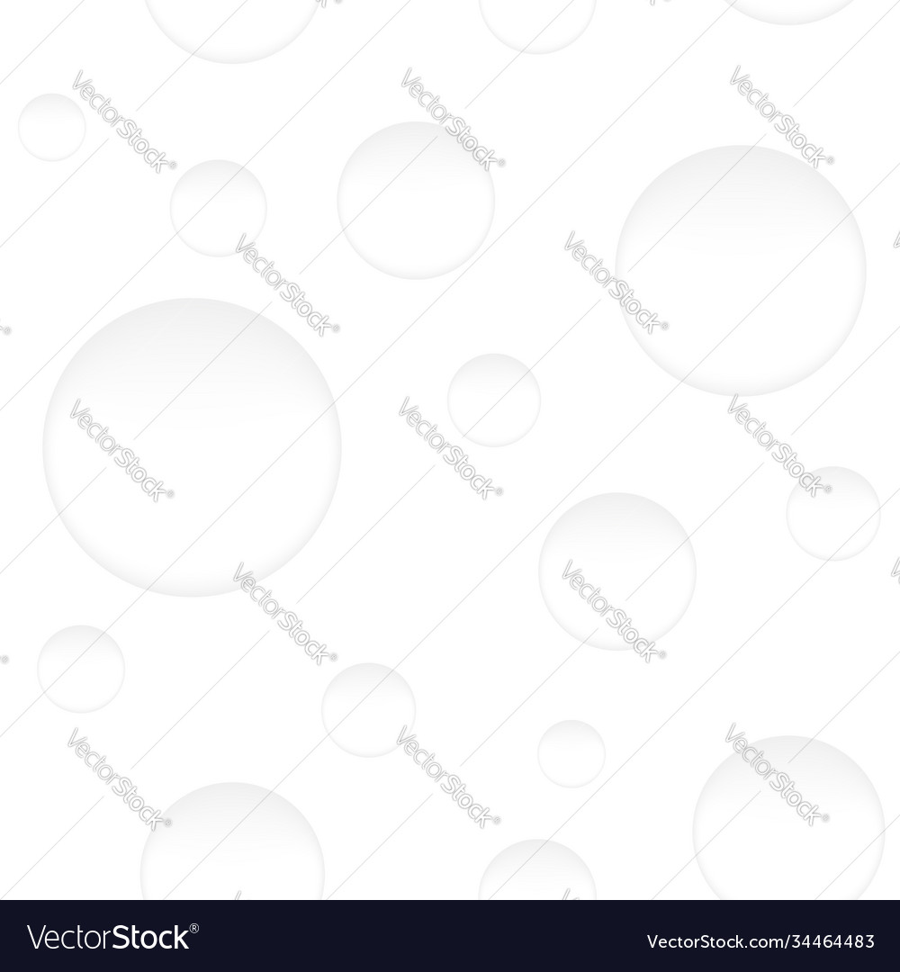 Seamless bubble pattern without background Vector Image