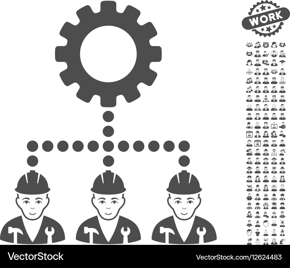 Service staff icon with bonus Royalty Free Vector Image