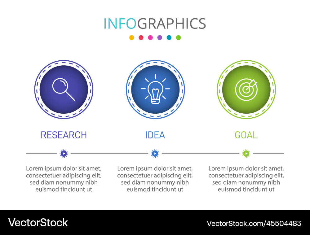 Vertical infographic design with icons and 3 Vector Image