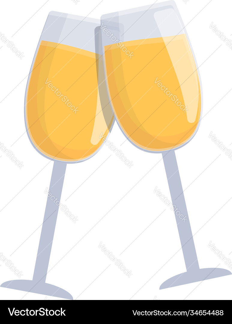 Bar cheers icon cartoon style Royalty Free Vector Image