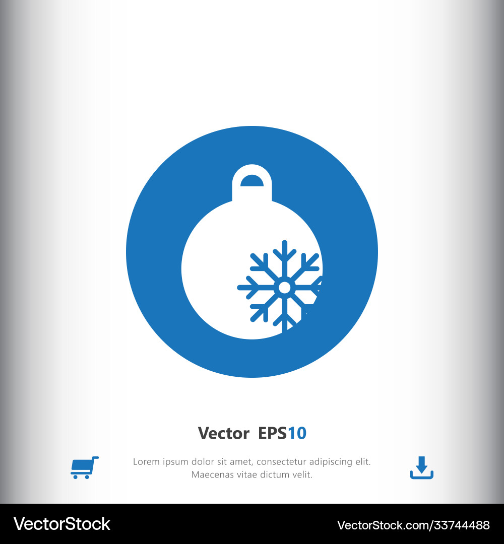 Christmas toy icon sign Royalty Free Vector Image