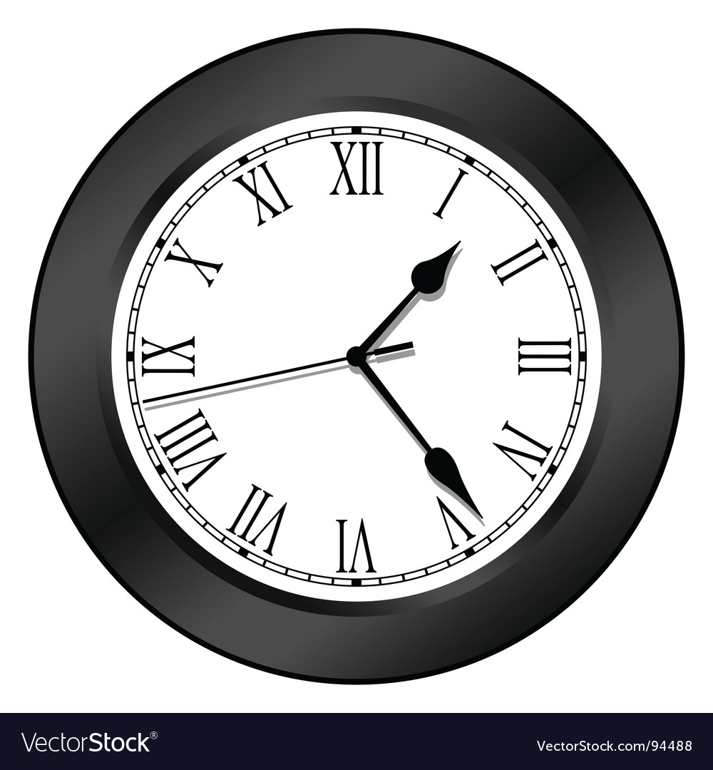 Clock Royalty Free Vector Image - VectorStock