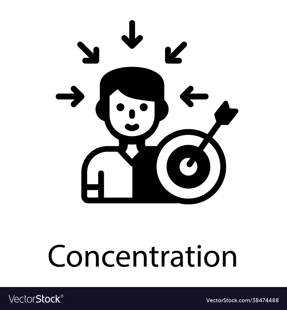 Concentration Royalty Free Vector Image - VectorStock