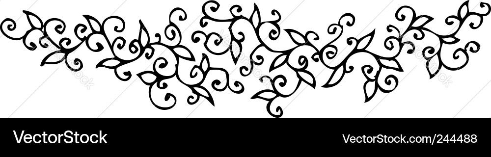 Floral vignette Royalty Free Vector Image - VectorStock