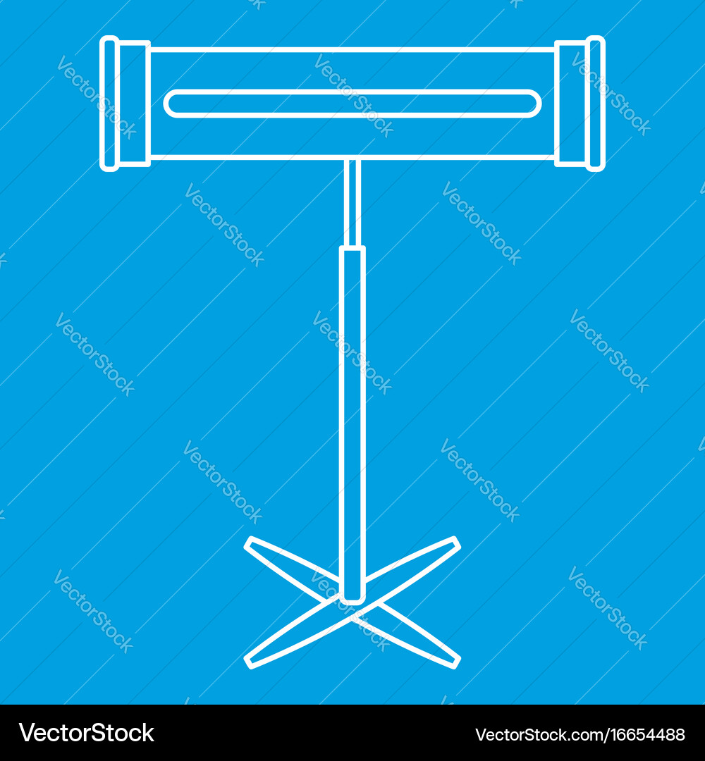 Halogen or infrared heater icon outline style Vector Image