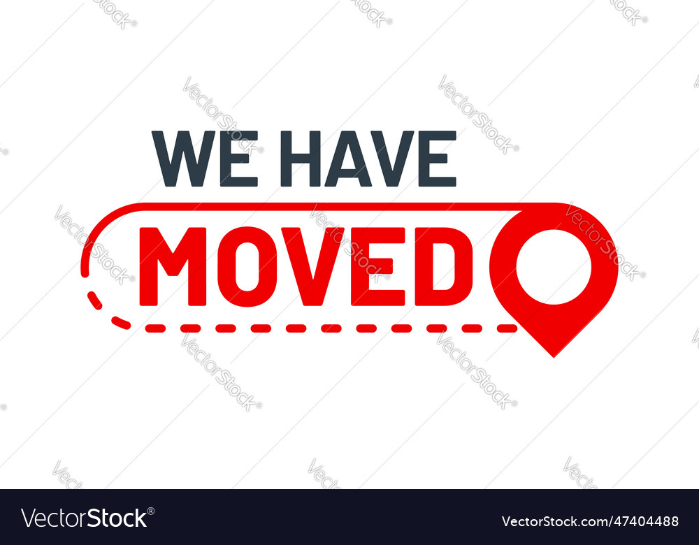 Have move icon we moved symbol or sign Royalty Free Vector