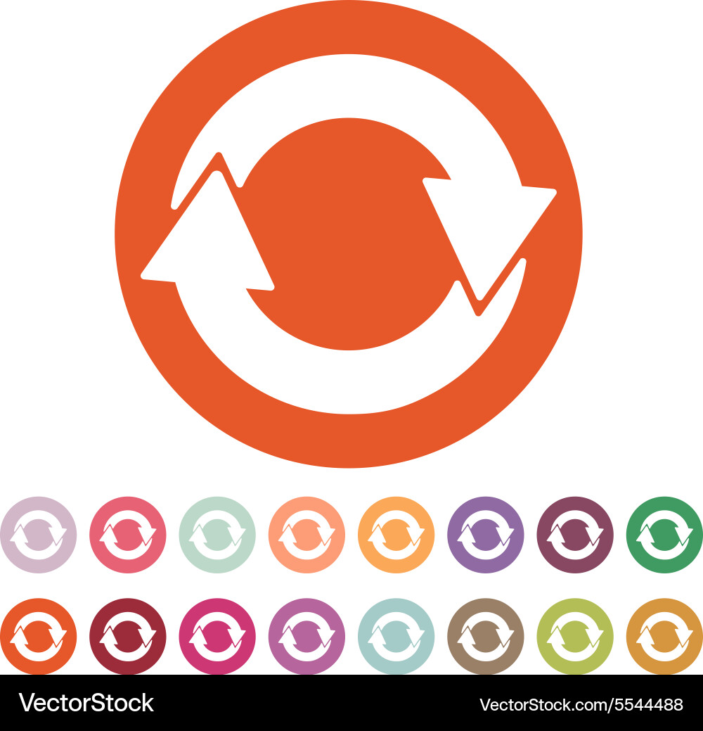 Recycling icon eco and ecological cycle Royalty Free Vector