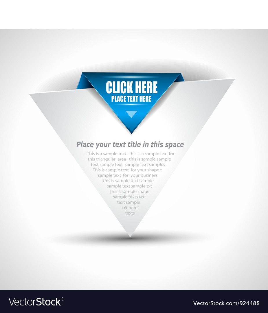 Triangle note Royalty Free Vector Image - VectorStock