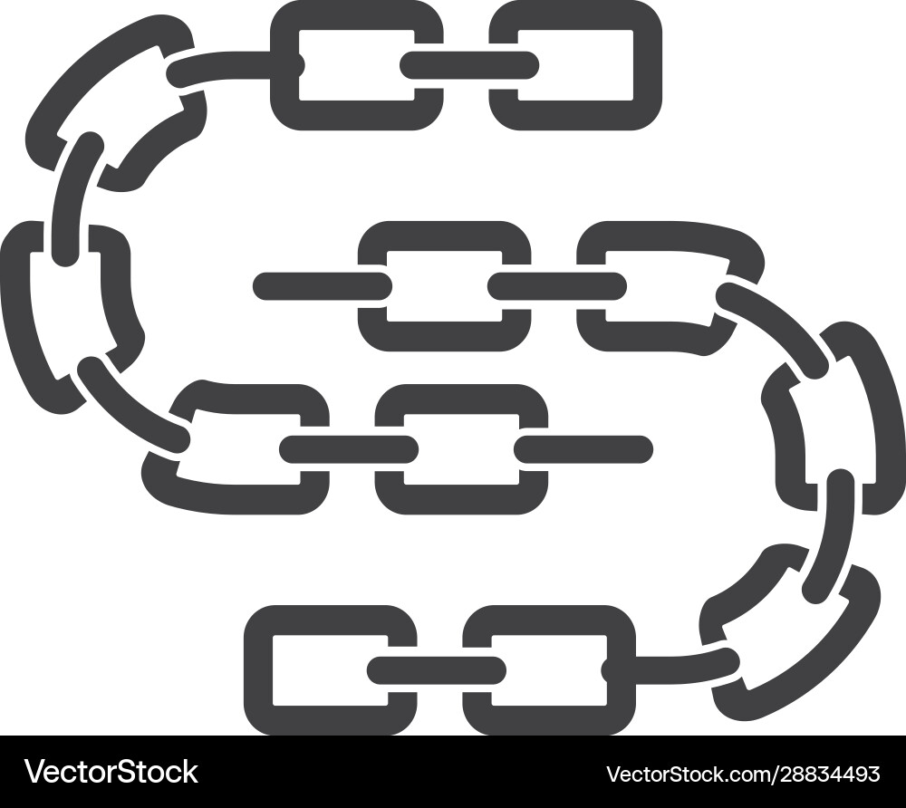 Chain business corporate abstract unity logo Vector Image