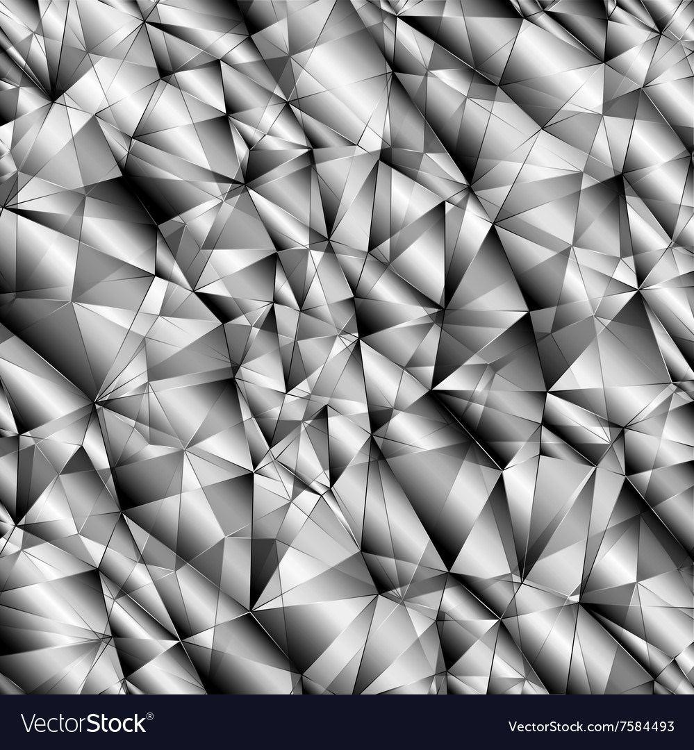 Polygonal gray high-tech background Royalty Free Vector