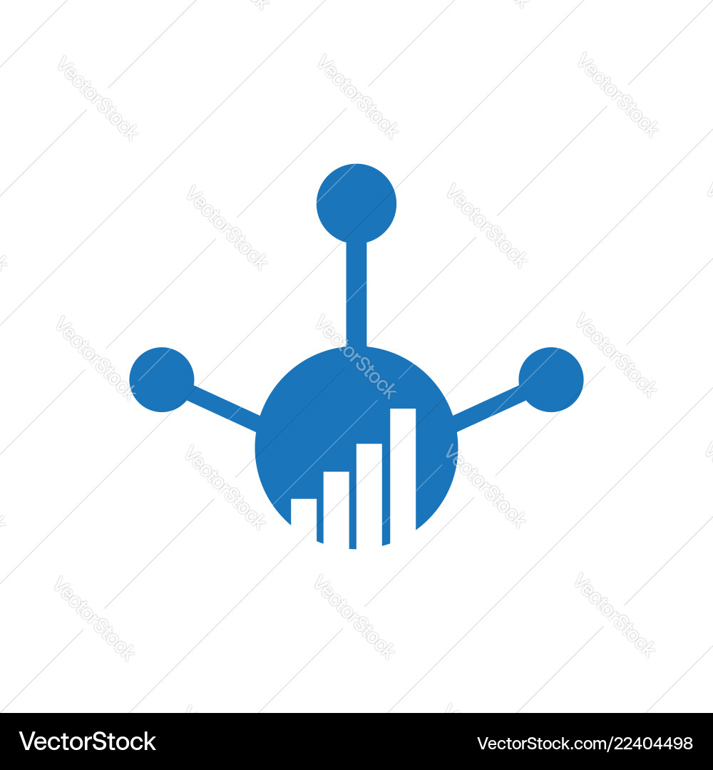 Circle finance logo modern eye catching logo Vector Image