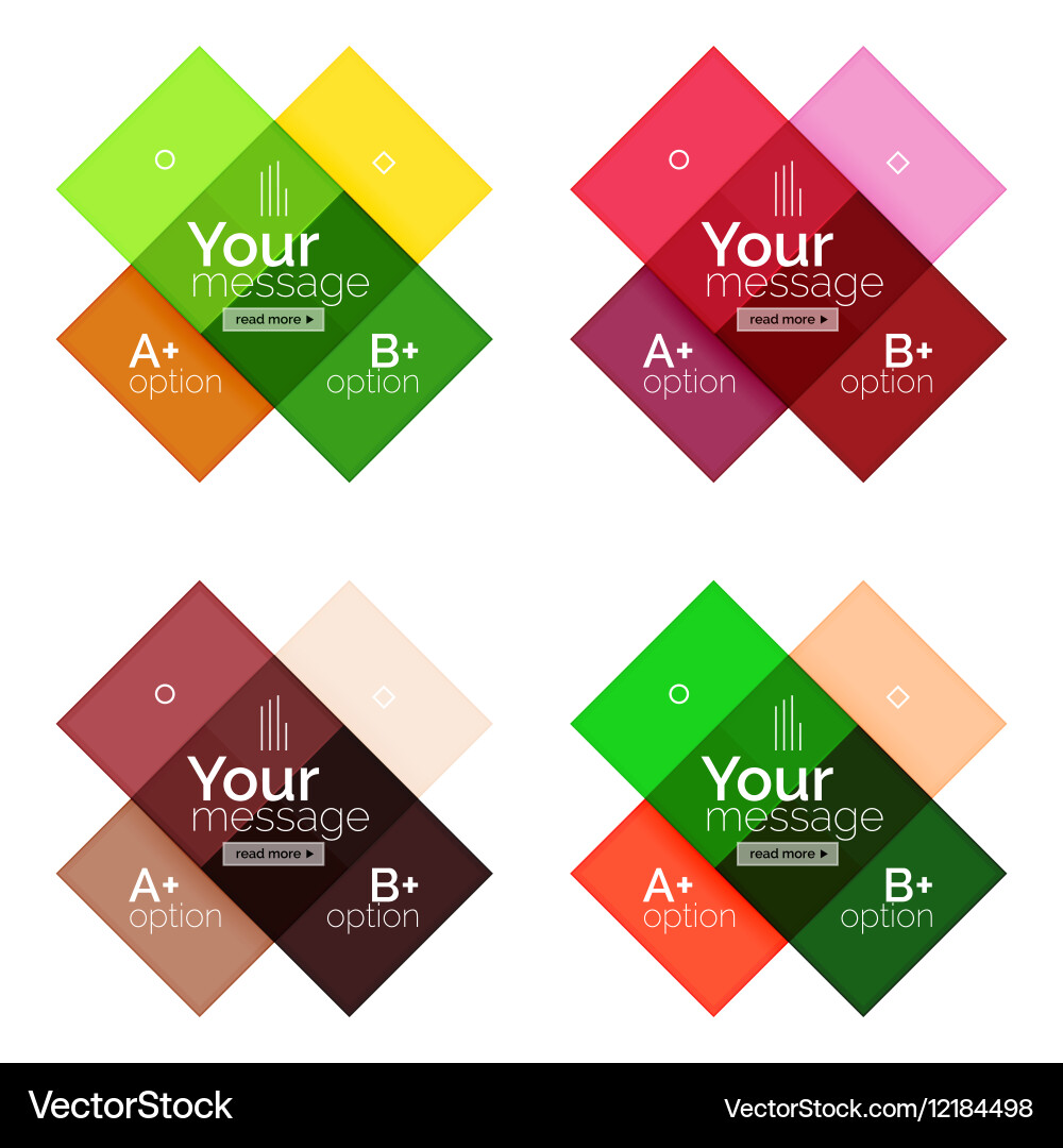 Color stripes infographics templates Royalty Free Vector