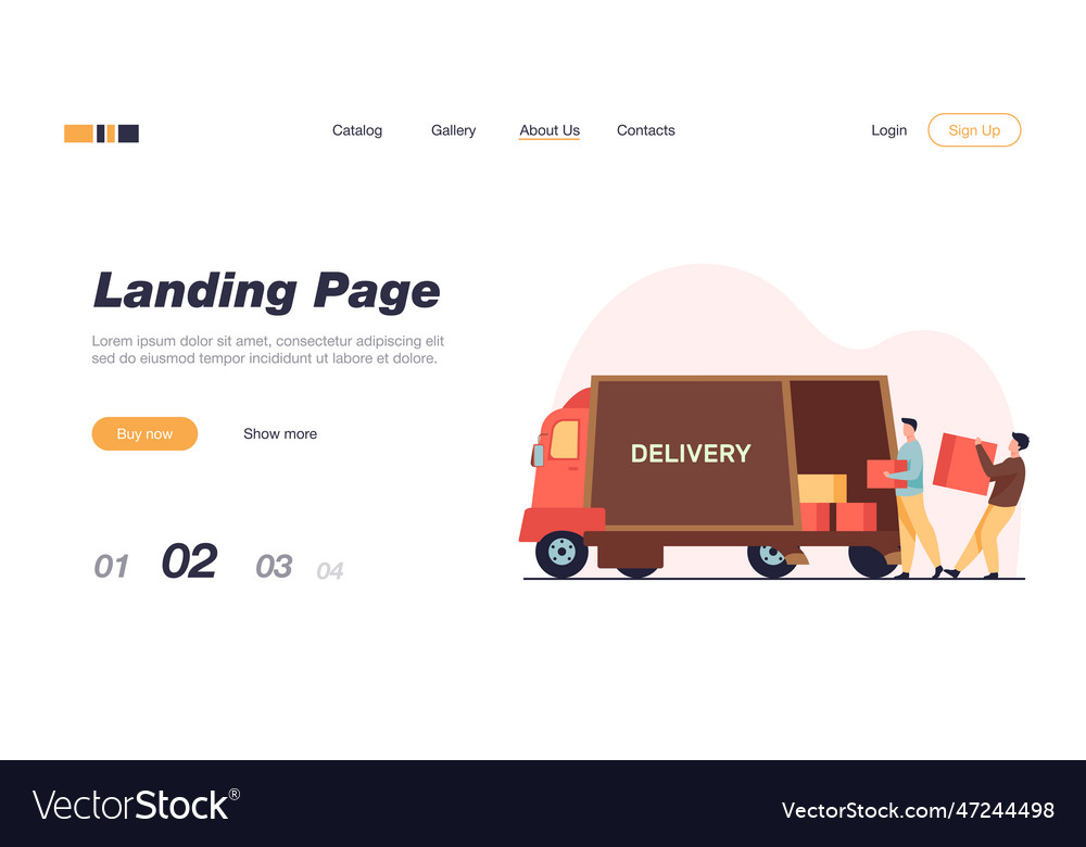 Loading workman carrying boxes Royalty Free Vector Image