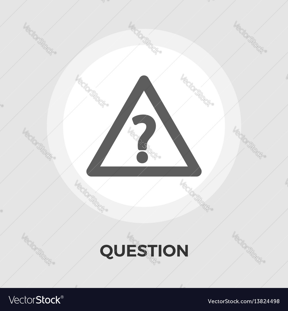 Question flat icon Royalty Free Vector Image - VectorStock