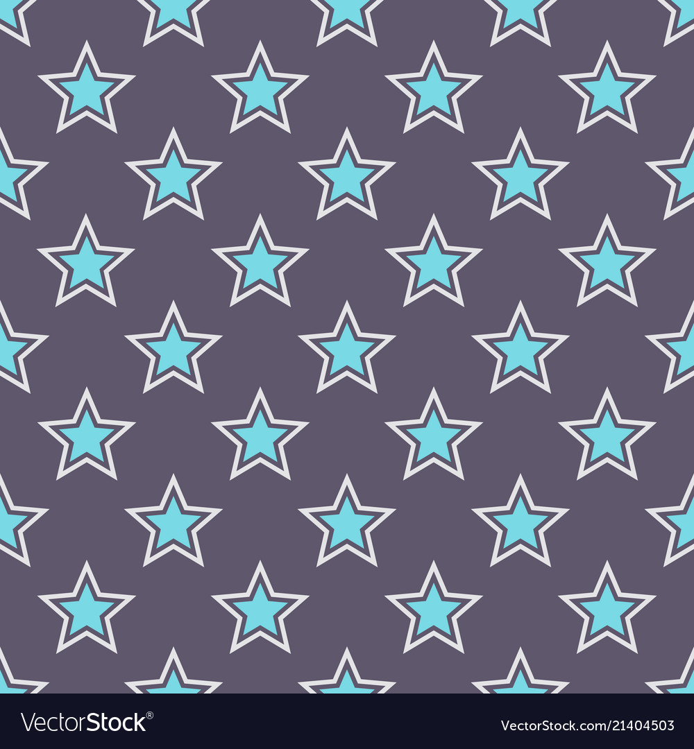 Abstract seamless stars pattern Royalty Free Vector Image