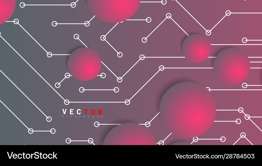 Abstract technology background circle Royalty Free Vector