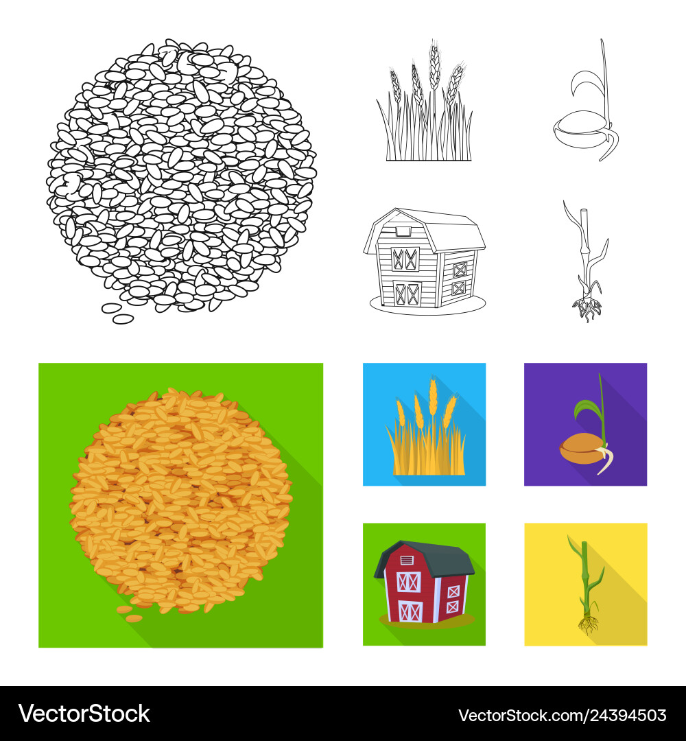 Agriculture and farming Royalty Free Vector Image