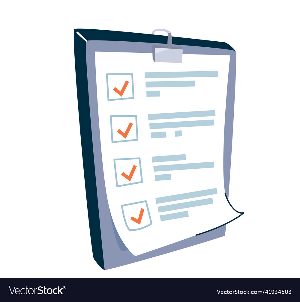 Checklist background work Royalty Free Vector Image