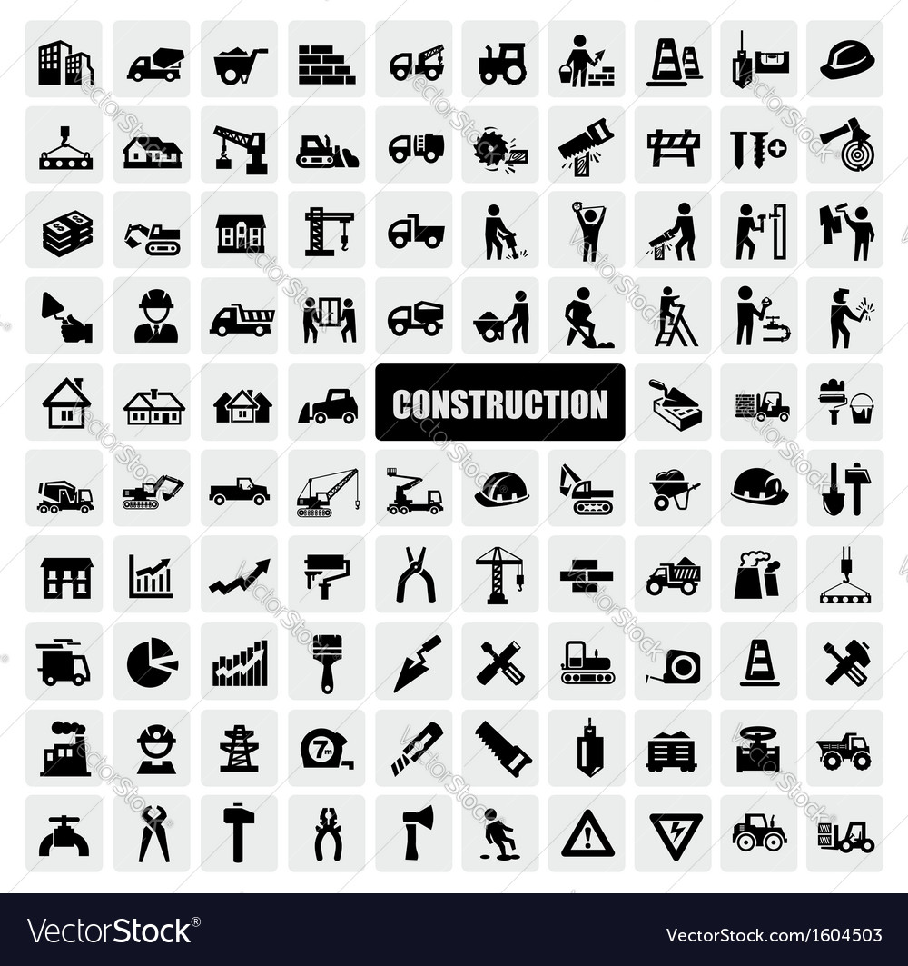 Construction icon Royalty Free Vector Image - VectorStock
