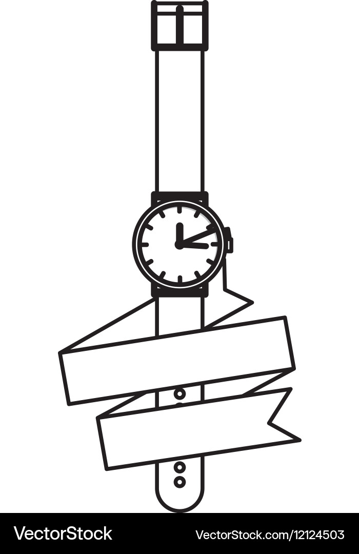Isolated male watch design Royalty Free Vector Image