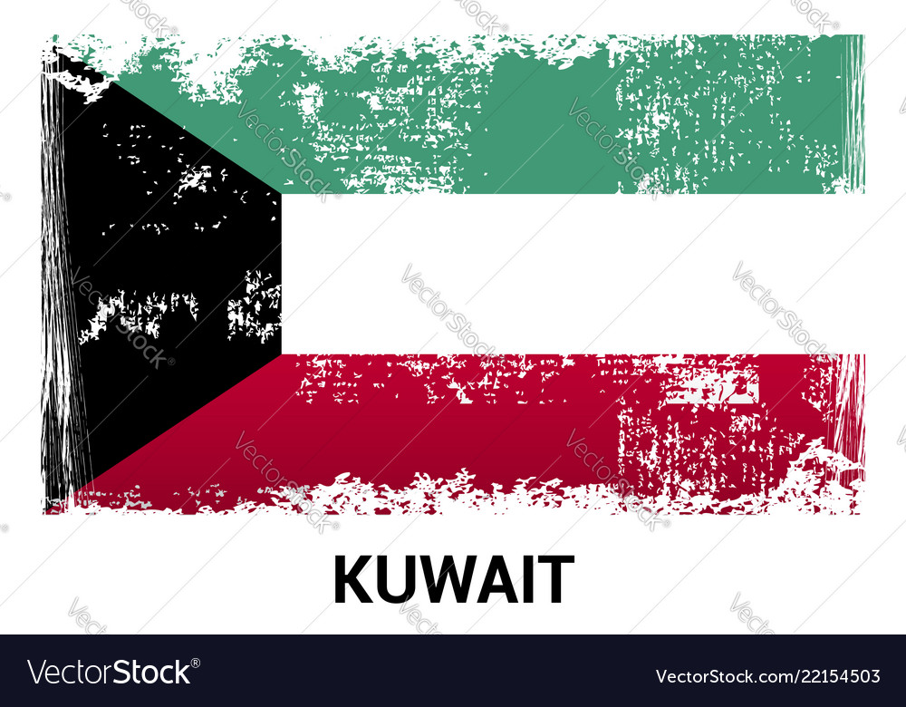 Kuwait flags design Royalty Free Vector Image - VectorStock