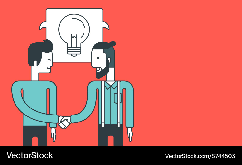 Successful business deal Royalty Free Vector Image