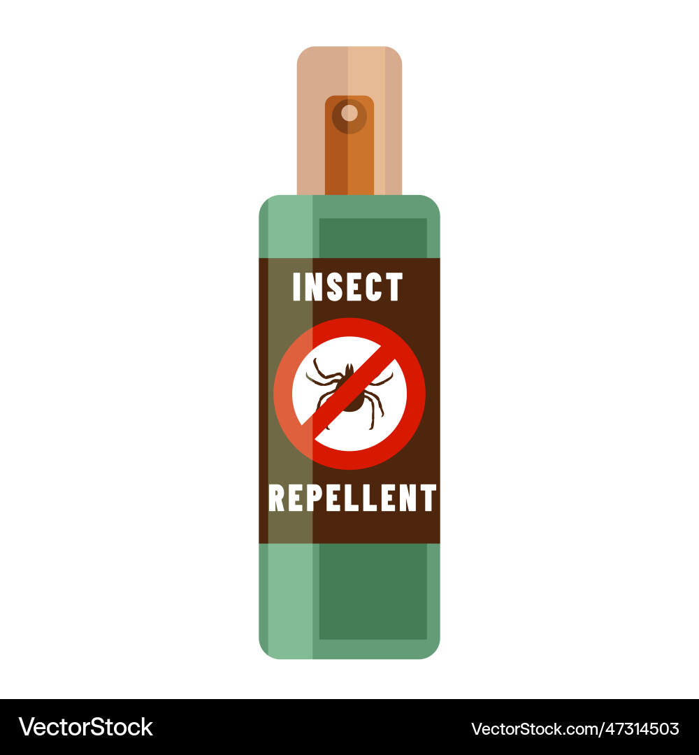 Tick free spray insects repellent bottle Vector Image